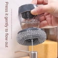 Dish Brush with Soap Dispenser, Press and Dispense Automatic Soap ...