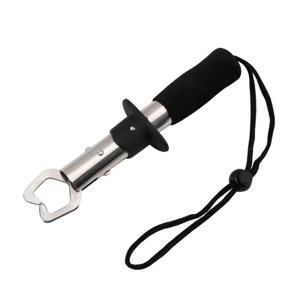 19cm Stainless Steel Lure Fish Catcher Two Fish Grips Ergonomic Sponge ...