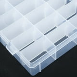 Leke Plastic Organizer Container Box 24 Compartments Jewelry Storage ...