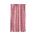 No Drill Magic Tape Star Cutout Curtain Double Layer Shading Heat ...