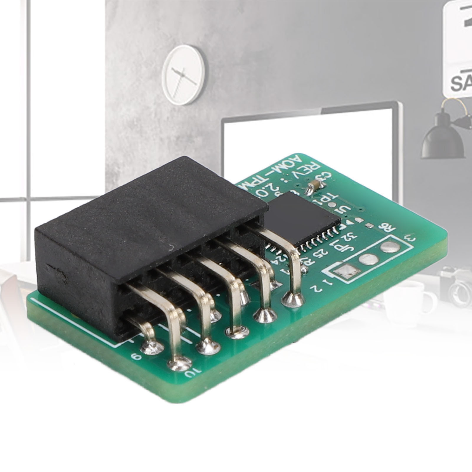 TPM 2.0 Module, 10Pin SPI TPM 2.0 Module Trusted Platform Encryption ...