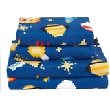 Sapphire Home 3 Piece Twin Size Sheet Set with Fitted, Flat and 1 ...