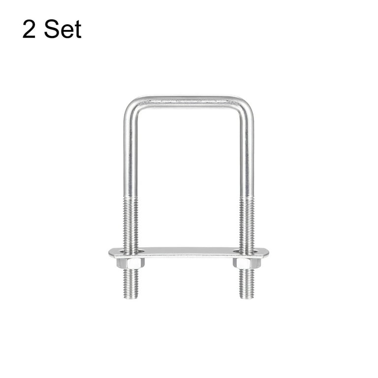 Square U-Bolts, 304 Stainless Steel U Clamp Bolt With Nuts, 58% OFF