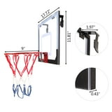 Zimtown Mini Wall Mount Basketball Hoop with Hang Backboard & Rim ...