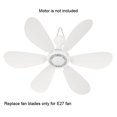 6Pcs ABS Fan For 30W E27 Fan Light Replacement Small Ceiling Light for ...