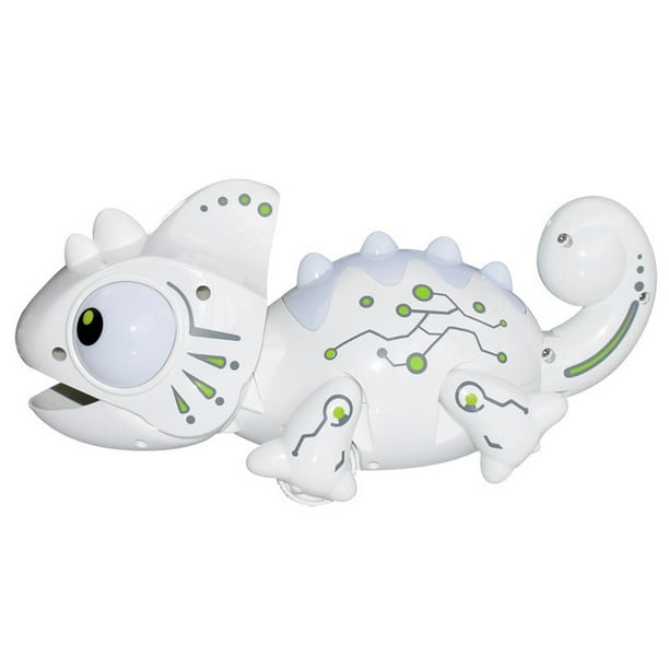 Chameleon Robot Toy Tongue out Musical LED RC Chameleon Toy Electric ...