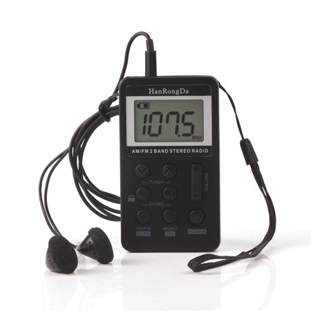Pocket FM Radio - Mini Portable Radio Receiver LCD Display with ...