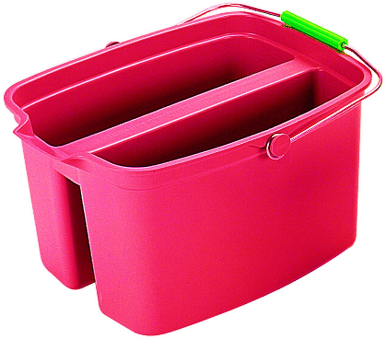 Rubbermaid FG262821RED Double Bucket With Wide Pour Spout, 14-3/4 in L ...