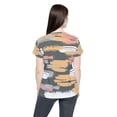 Abstract Print Women Poly T-Shirt 6 - Walmart.com