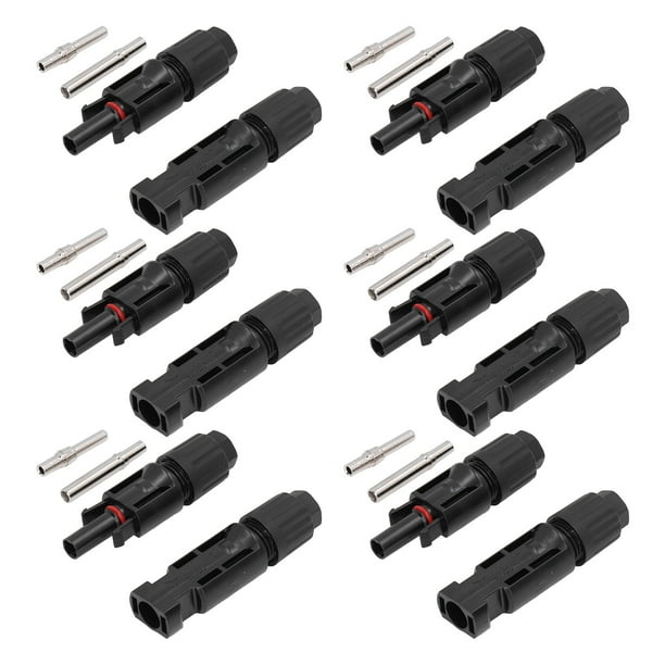 Conector fotovoltaico, juego de 6 conectores solares, conector de ...