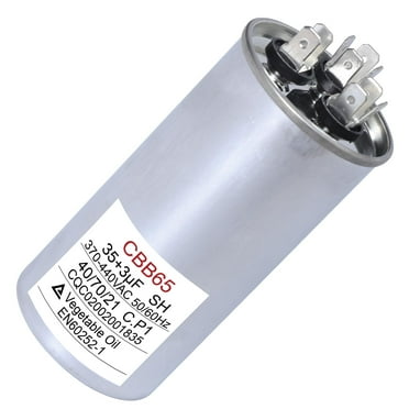 [2025 Updated] 35+5 uF 35/5 MFD 370-440VAC Dual Run Round Air Conditioner Capacitor - Fits AC ...