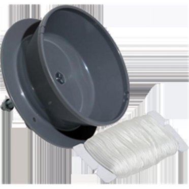 Cajun Bowfishing Screw-On All-Aluminum Drum Reel with 50' of 80-Pound ...