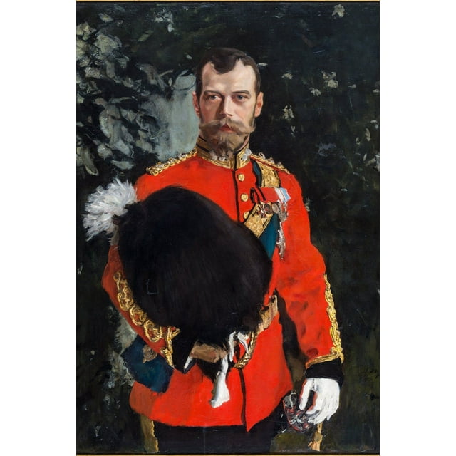 24x36 gallery poster, Portrait of Tsar Nicholas II (1902) by Valentin ...