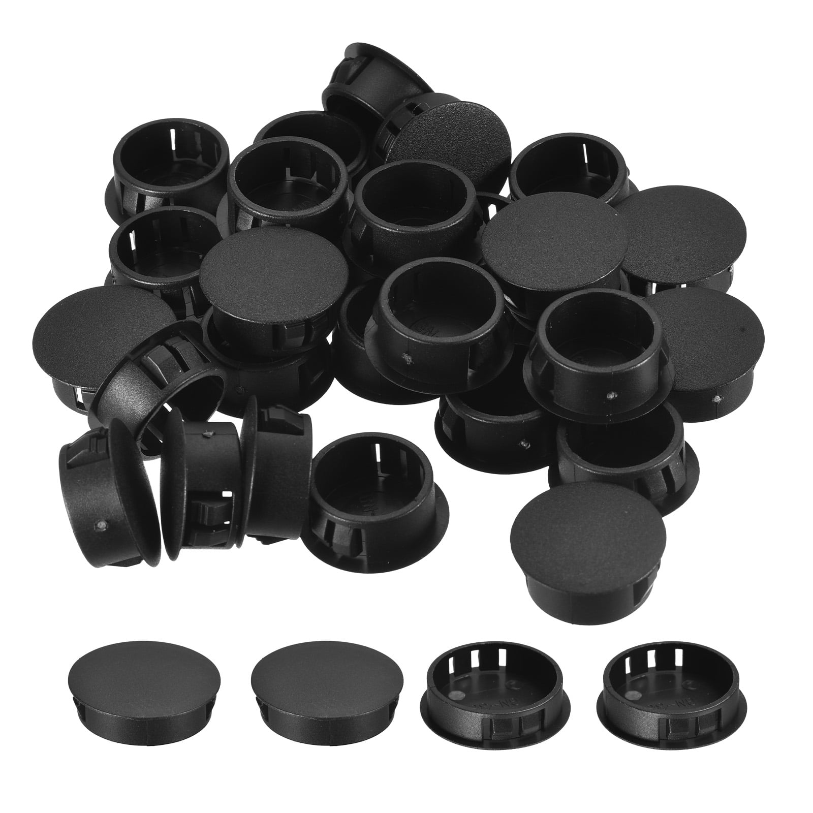 Uxcell 16Pack 1-1/2" Plastic Hole Plugs Panel Flush Type Knockout ...