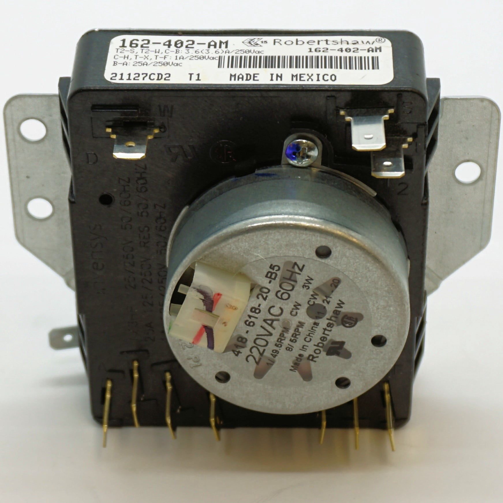 Dryer Timer 60Hz 220VAC fits Whirlpool, AP6016541, PS11749831 ...