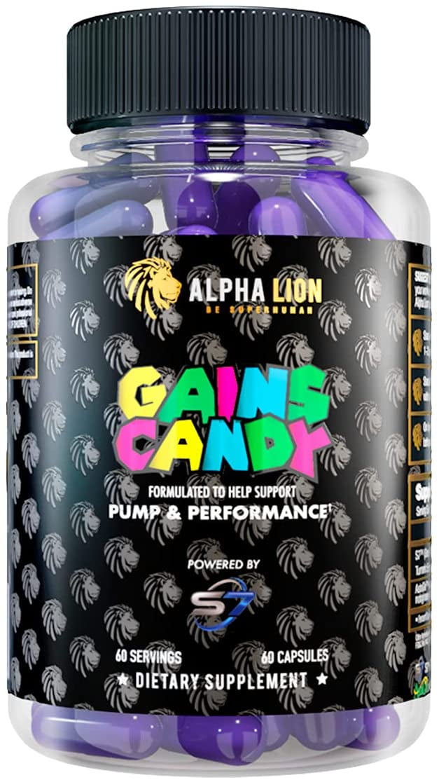 Alpha Lion Gains Candy, Upgrade Workout Performance & Endurance, 60 ...