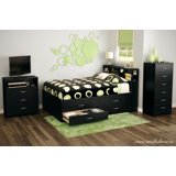 South Shore SoHo Captain 4-Drawer Storage Bed, Full, Multiple Finishes ...