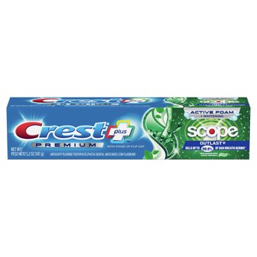 Crest Fresh & White Toothpaste Peppermint Gleem - 2.4oz - Walmart.com