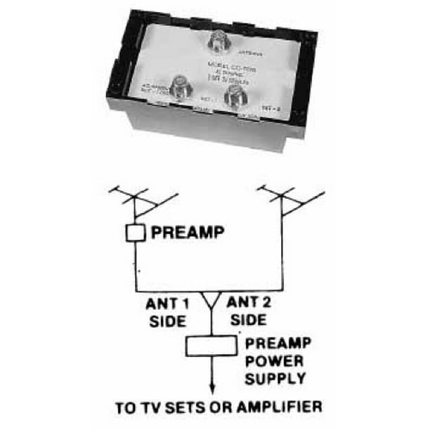 Aerial combiner amplifier