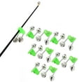 Qonioi Fishing Rod Bells, 10Pc ABS Fishing Alarm Clamps, Tip Alarms for ...