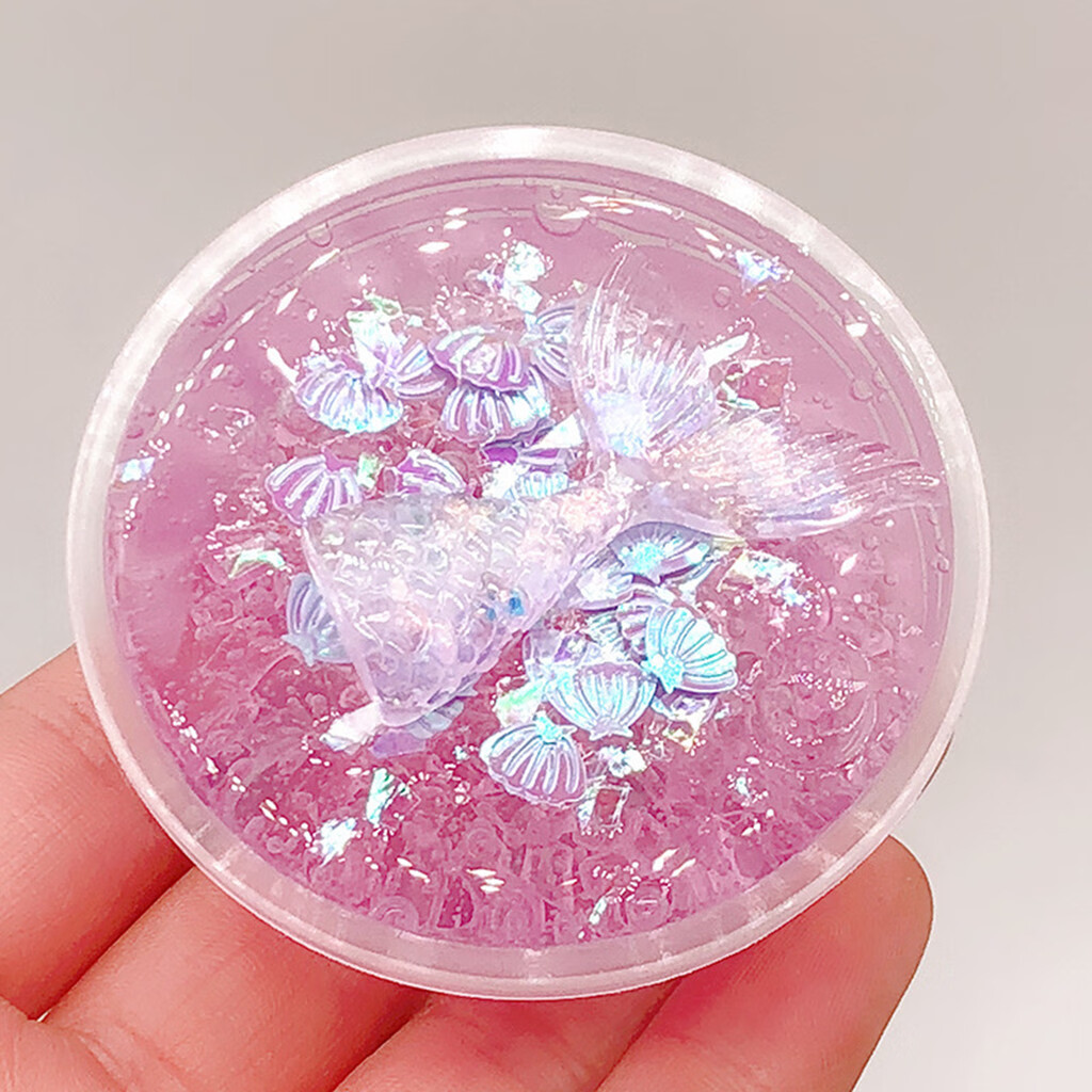 KEVCHE Mermaid Tail Mud Squishies Mixing Cloud Slime Putty Scented ...