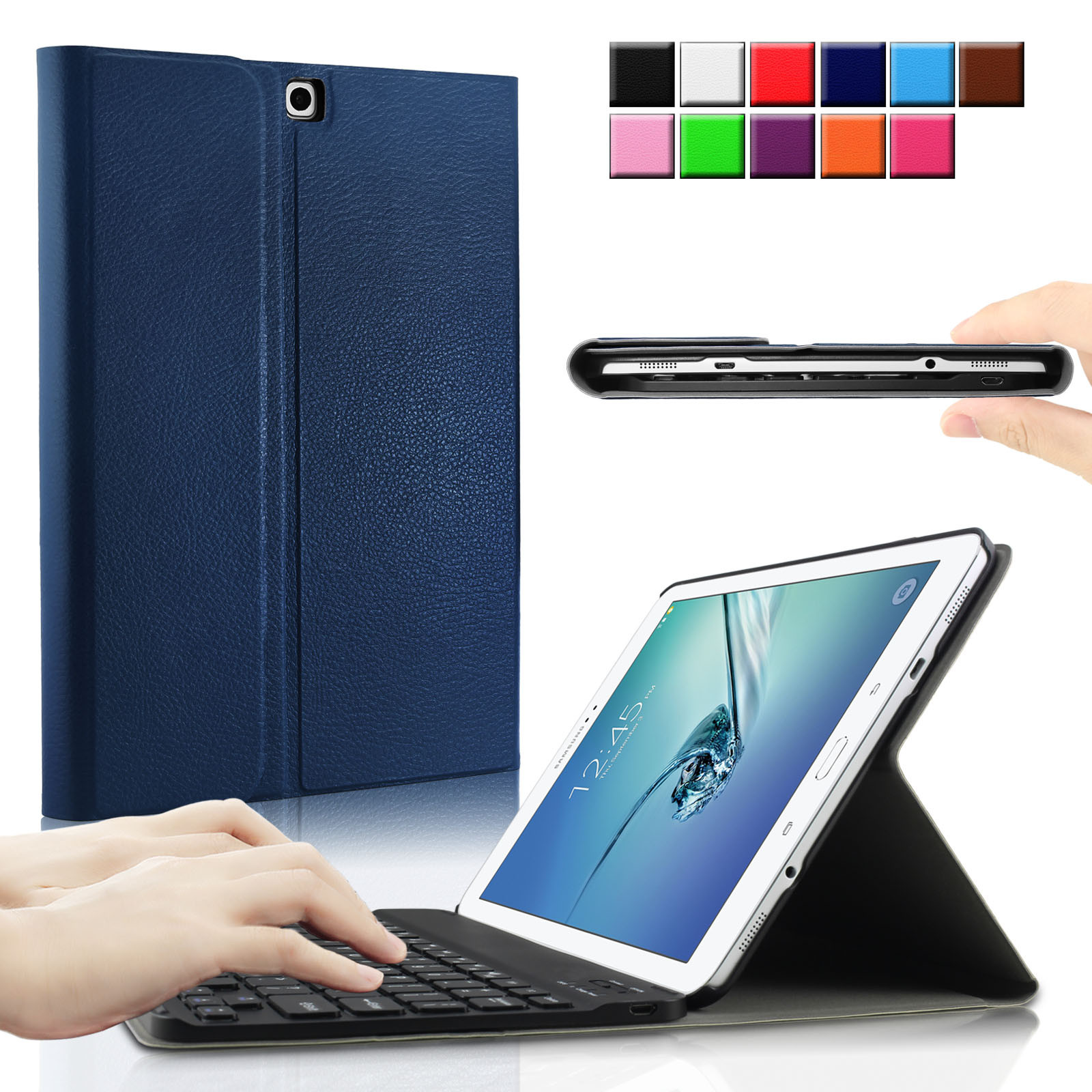 Infiland Shell Cover Case with Detachable Wireless Bluetooth Keyboard ...