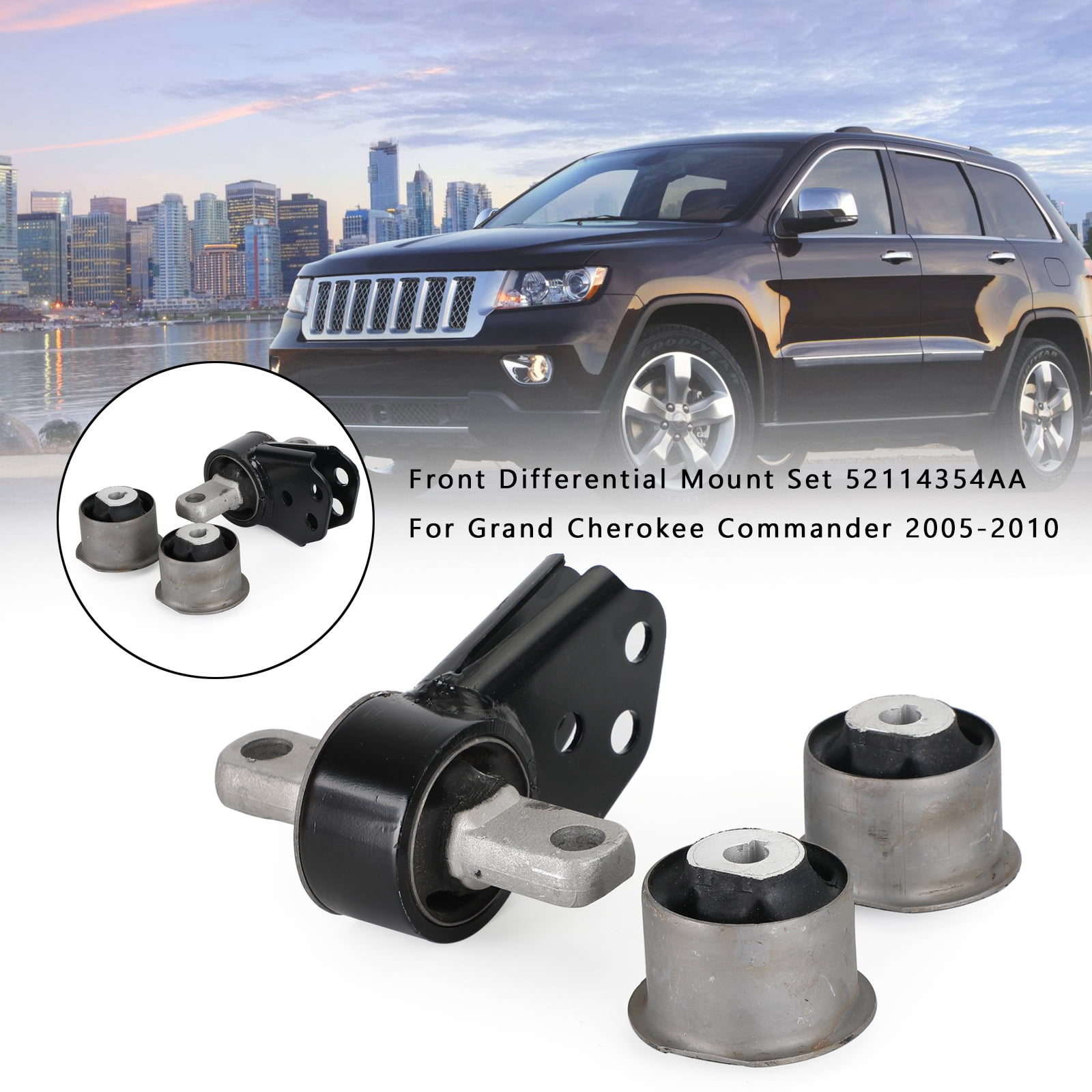 Mad Hornets Front Differential Mount Set 52114354AA For Grand Cherokee ...