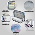 8.3"x5.9" Large-Capacity Multi-Pocket Vertical Pencil Case Distressed ...
