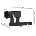 BENTISM Rise-Drop Extender Extension Trailer Hitch Receiver 1-1/4" to 2 ...