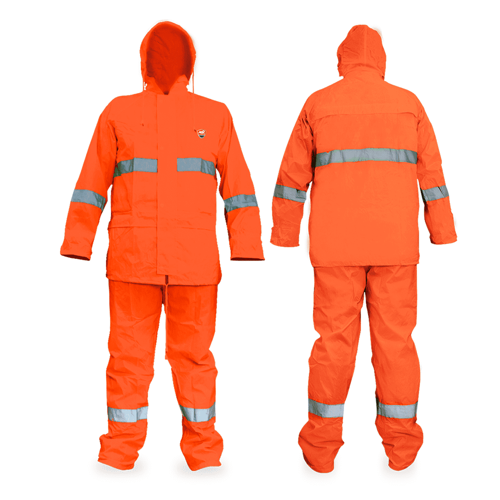 Impermeable 2 piezas con Reflejante Alta Visibilidad MS SEGURIDAD ...