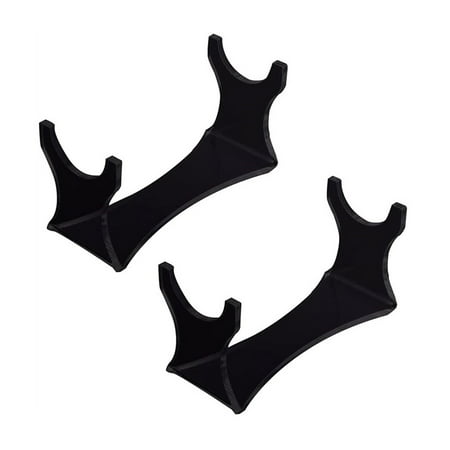 Destyer 2 Pieces Display Rack Clear Black U-shape Acrylic Racks ...