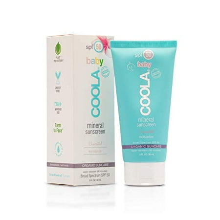 COOLA COOLA Body Baby Unscented Mineral Sunscreen SPF 50, 1 fl. oz ...