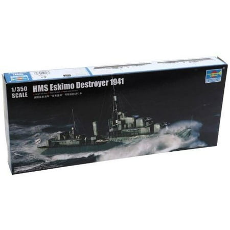 Trumpeter HMS Eskimo WWII British Tribal Class Destroyer Ship Model Kit ...