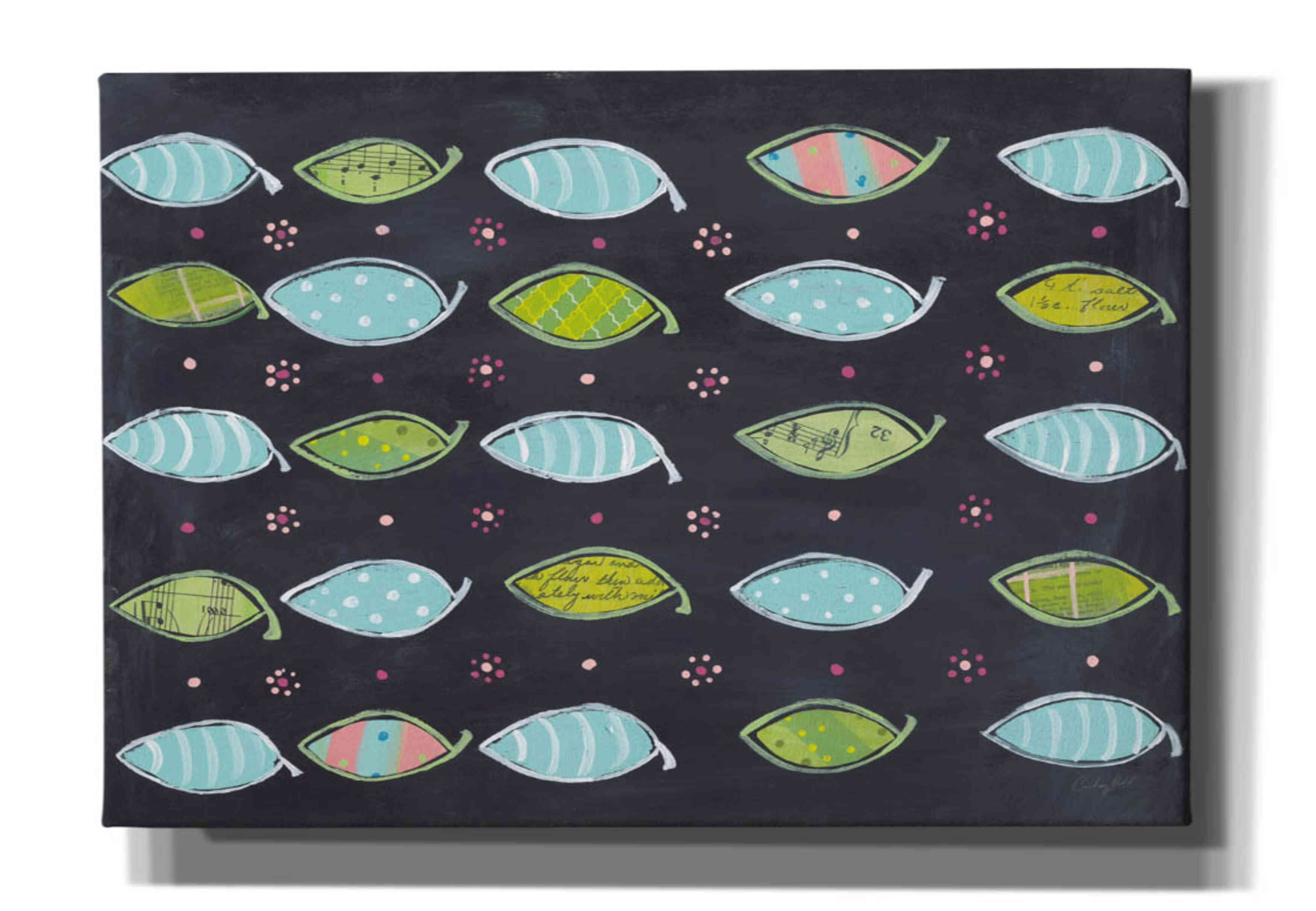 Epic Graffiti 'Looks Like Fish' by Courtney Prahl, Giclee Canvas Wall ...