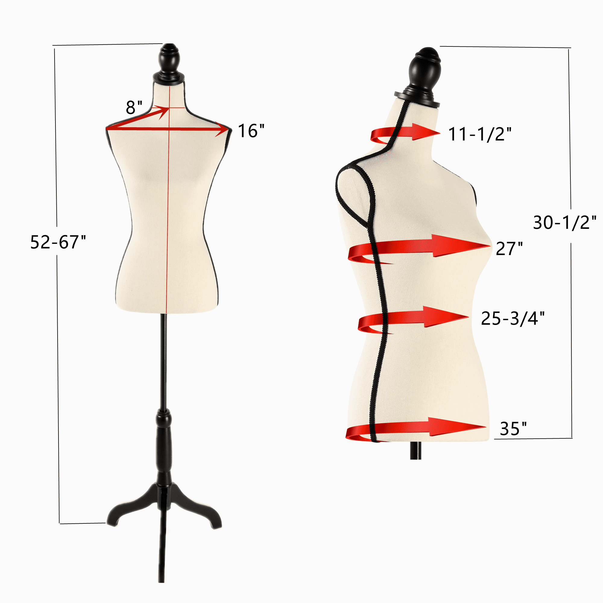 Adjustable Beige Dress Form Mannequin Stand in Nepal at NPR 14484 ...
