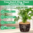 10pcs Coconut Fiber Mulch Ring Tree Plant Protector Mat, 9 Inch Natural ...