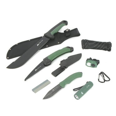Ozark Trail 12-Pack Camping Tool Set with 180-Lumen Flashlight, 10 ...