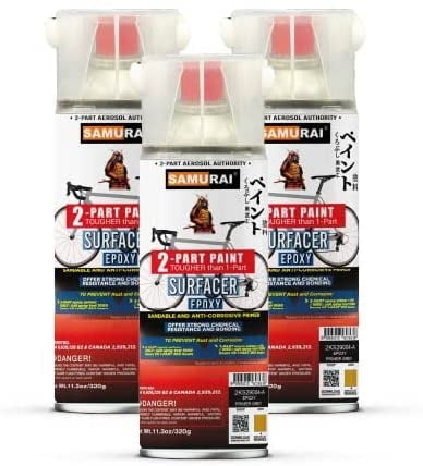 Samurai 2-Part Spray Paint Epoxy Primer for Bike Surfacer (Metal Primer ...