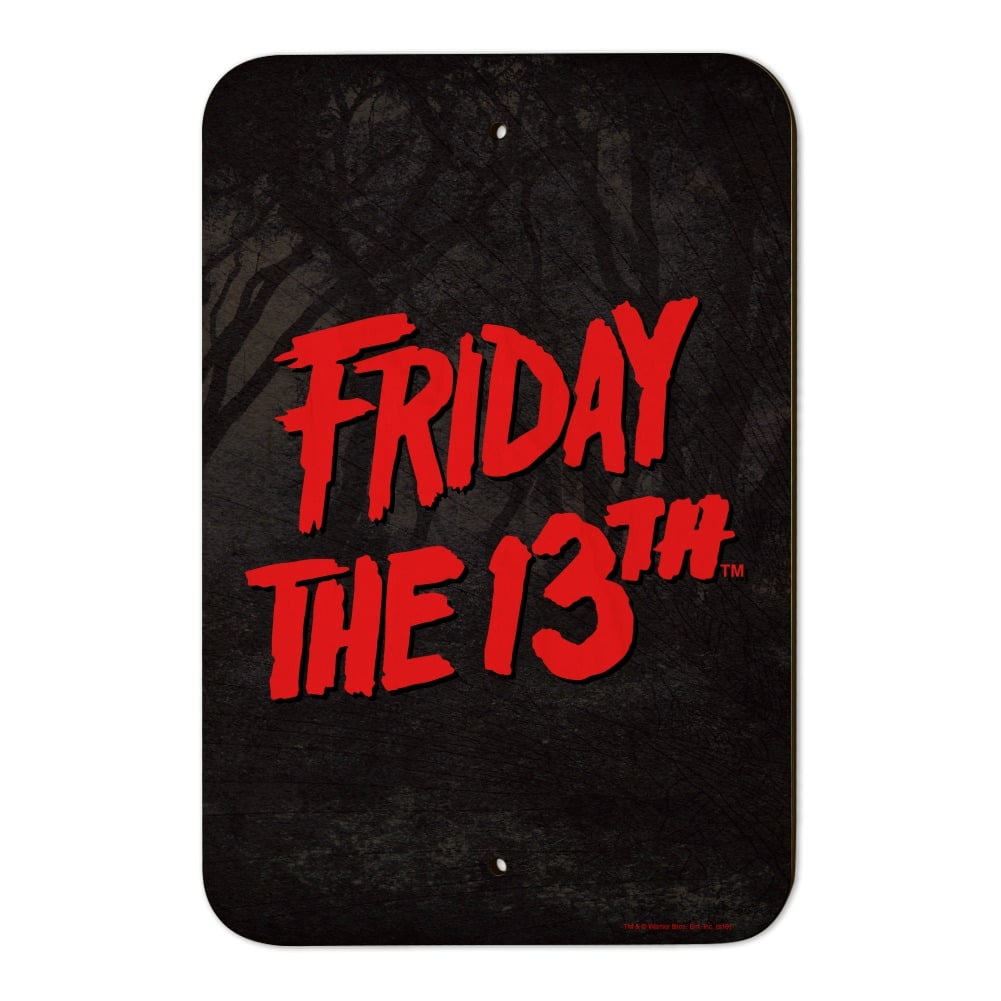 Friday the 13th Logo Home Business Office Sign - Walmart.com - Walmart.com