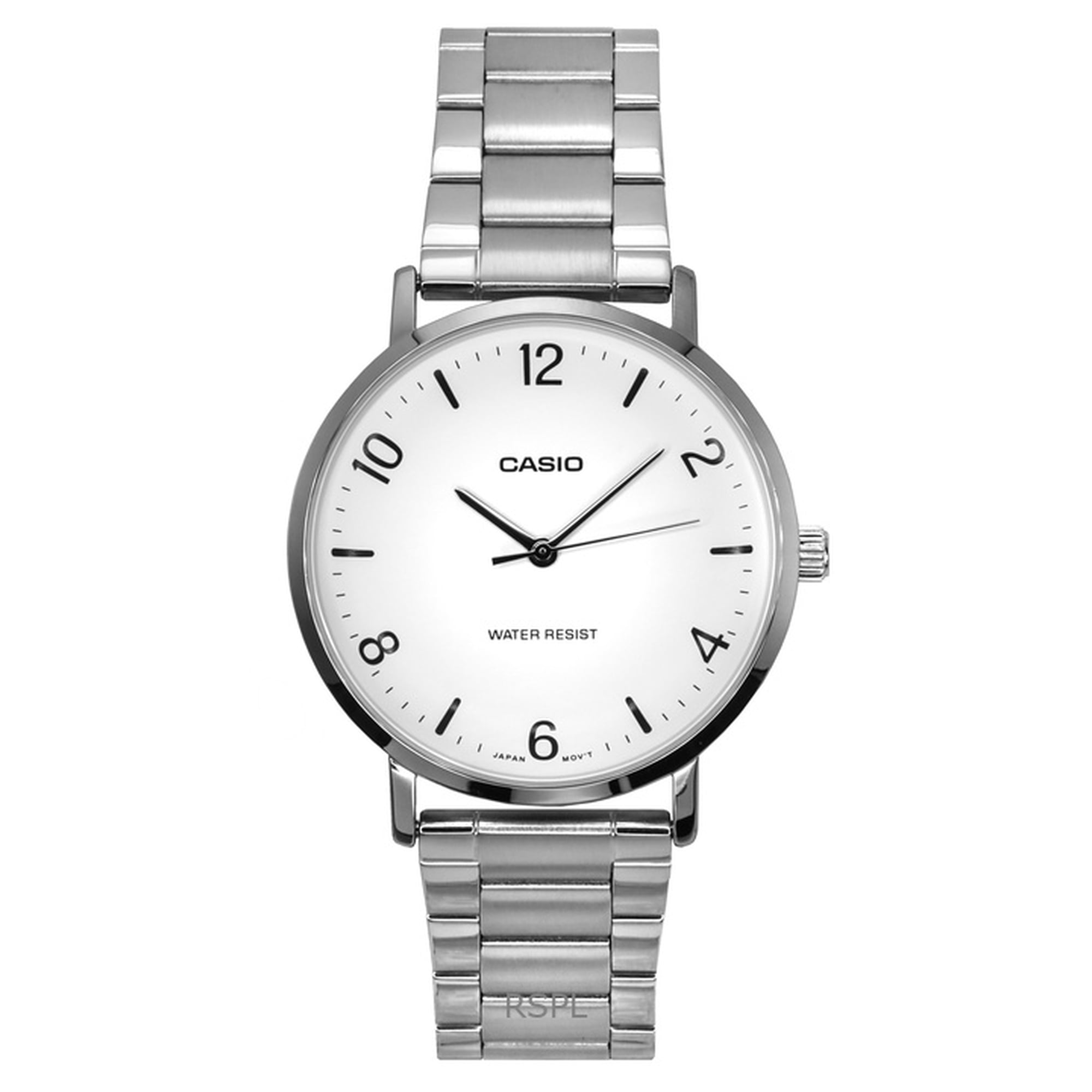 Click here for Casio Standard Analog Stainless Steel White Dial Q... prices