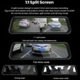 10'' Rear View Mirror Full Touch Screen Camera, Mirror Dash Cam with ...