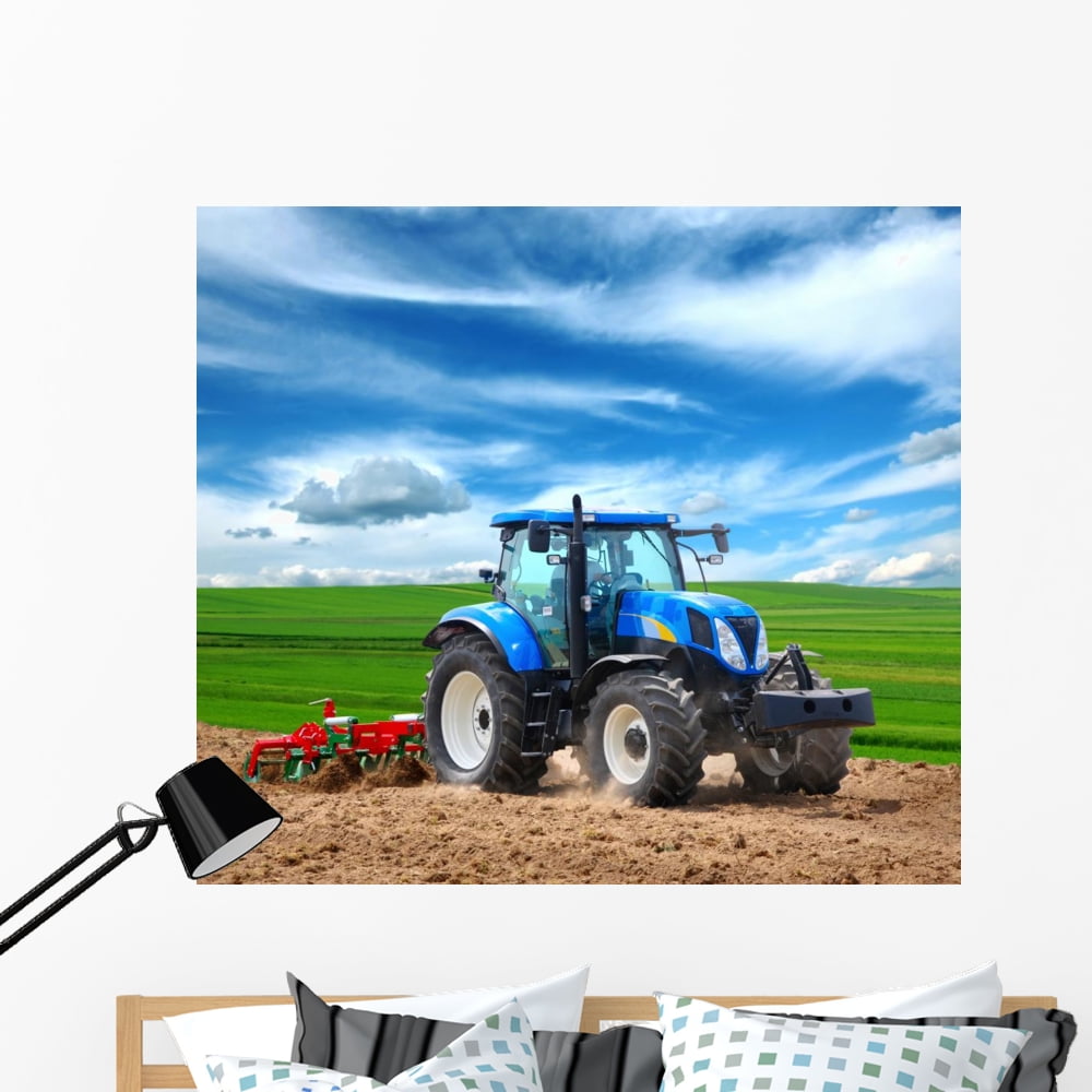 Tractor Wall Mural by Wallmonkeys Peel and Stick Graphic (48 in W x 43 ...