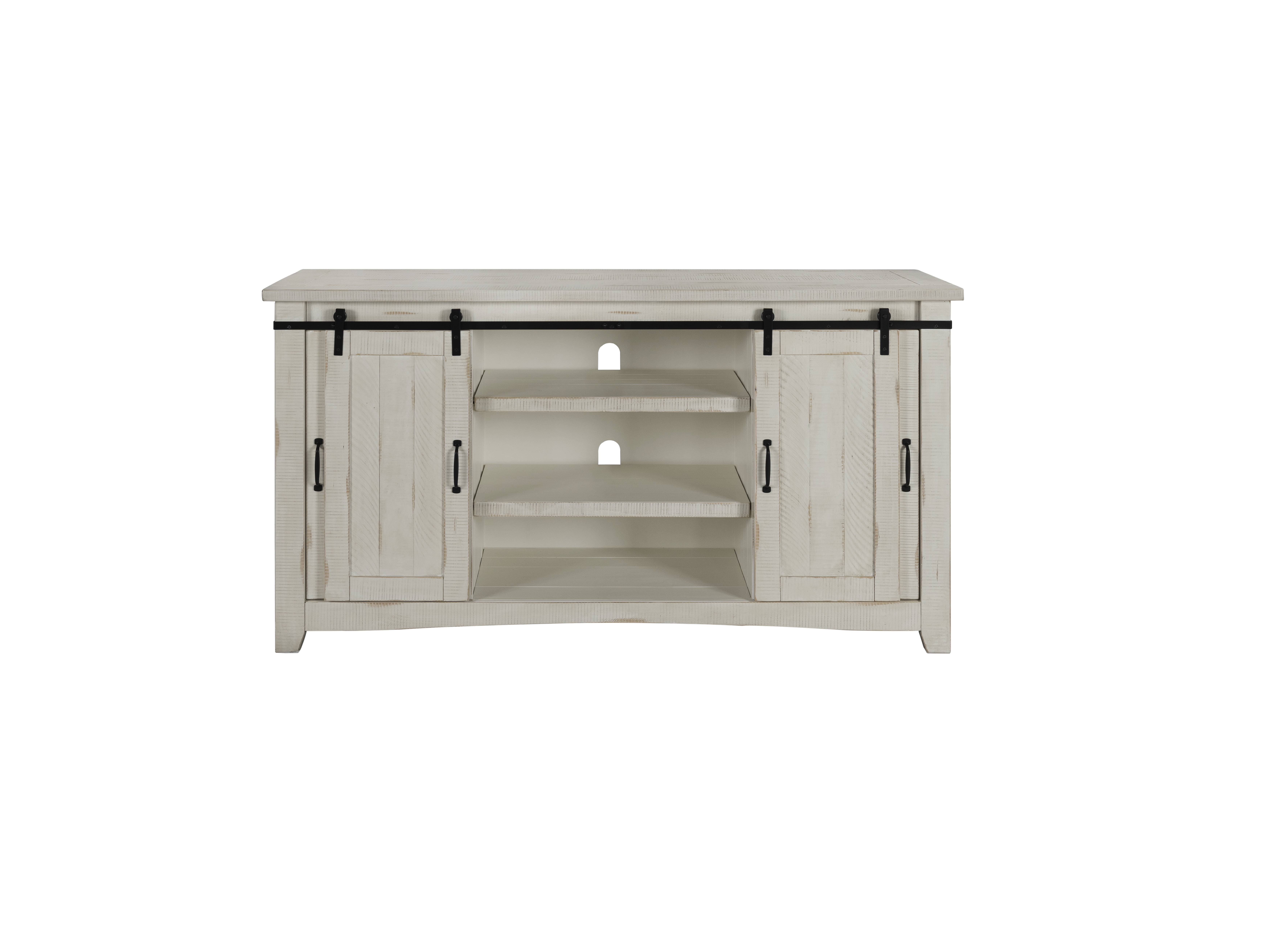 Martin Svensson Home Aspen 65 Solid Wood TV Stand Antique White Finish Walmart