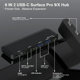 Surface Pro 9 Hub Docking Station Multi Port 6-in-2 with Thunerbolt4 ...