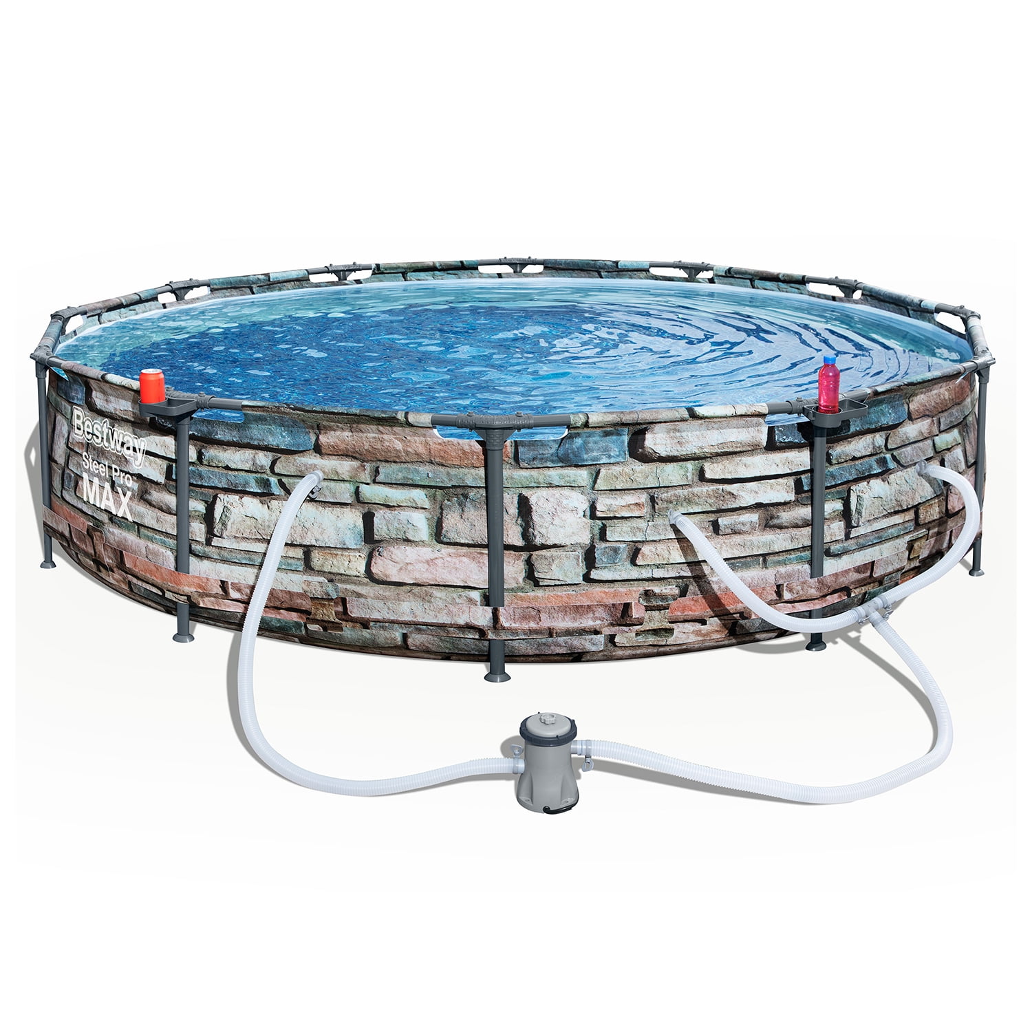Bestway 12 X 30 Steel Pro Max Round Pool Set Stone Print Walmart Bestway 12 X 30 Steel Pro Max Round Pool Set Stone Print Walmart