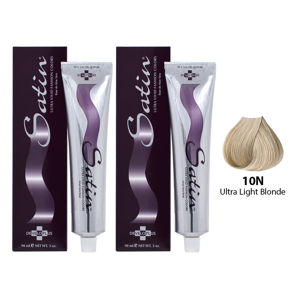 Satin Haircolor 10N Ultra Light Blonde (Pack of 2) - Walmart.com