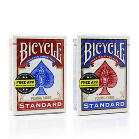 1 Deck Bicycle Rider Back 808 Standard Poker Playing Cards Red or Blue ...