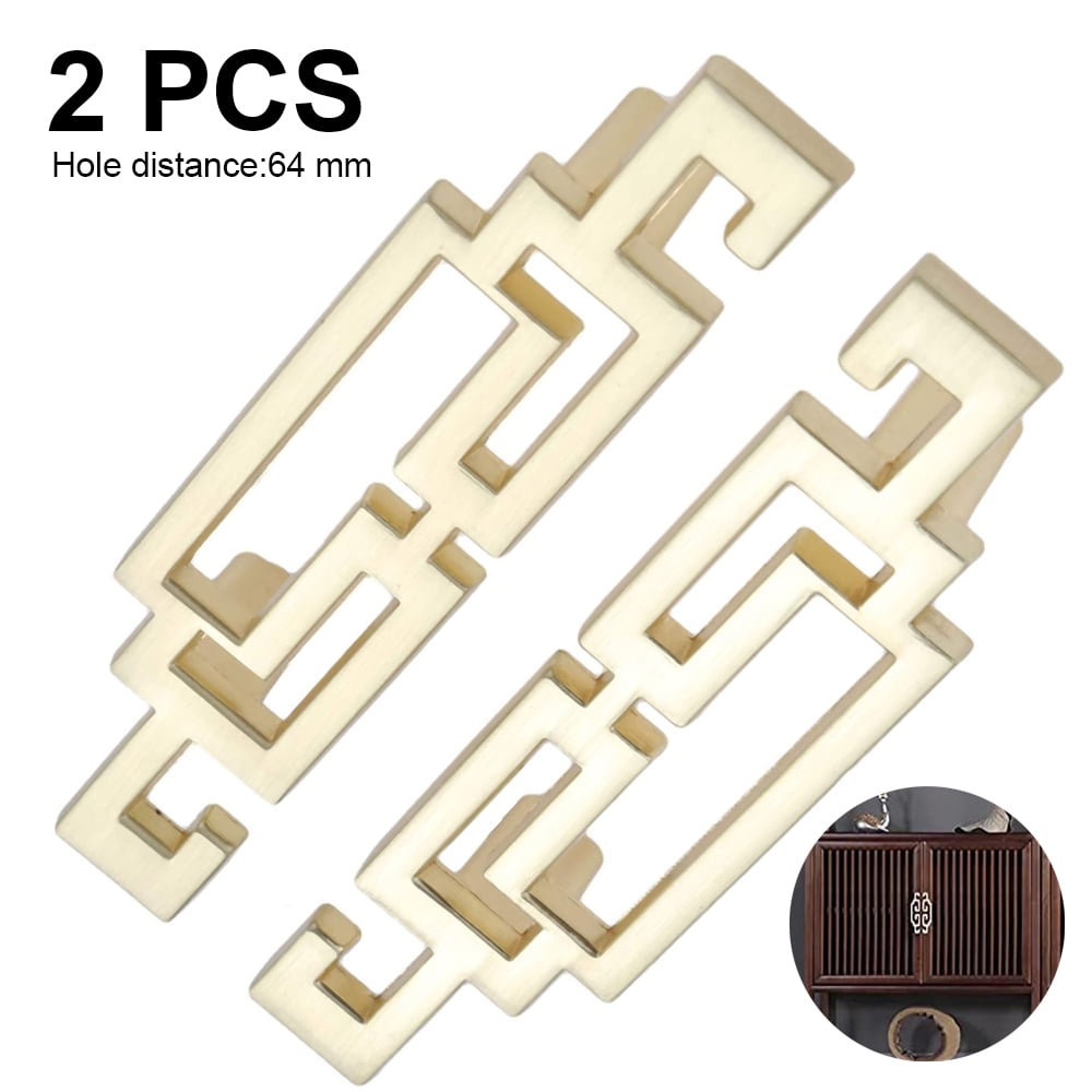 4 Pcs of Chinese Cabinet Hardware Handles, Drawer Pulls, Closet Handles ...