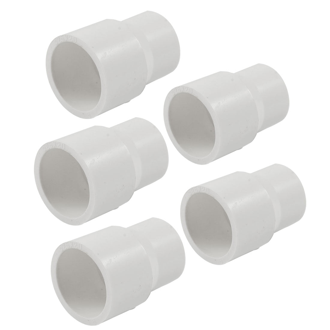 Unique Bargains 5 Pcs 25mmx20mm Straight PVC Water Hose Tube Fitting ...
