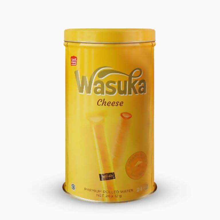 Wasuka Wafer Rolls Chesse Flavor Premium Snack with 100% Natural ...